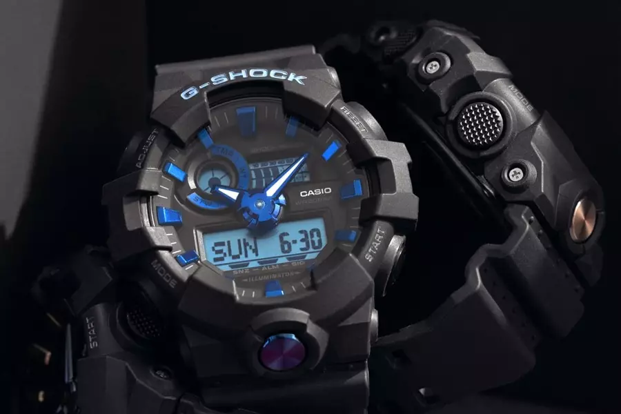 g-shock ga710b-1a2 pulksteņu ciparnīcas