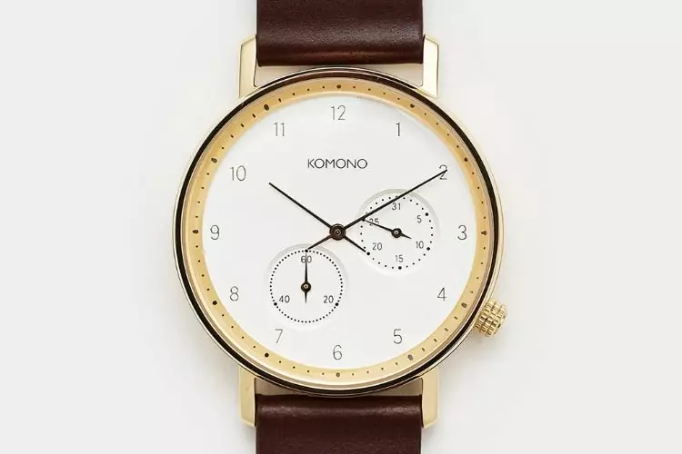 Komono walther tobacco чист поедноставен дизајн на часовникот