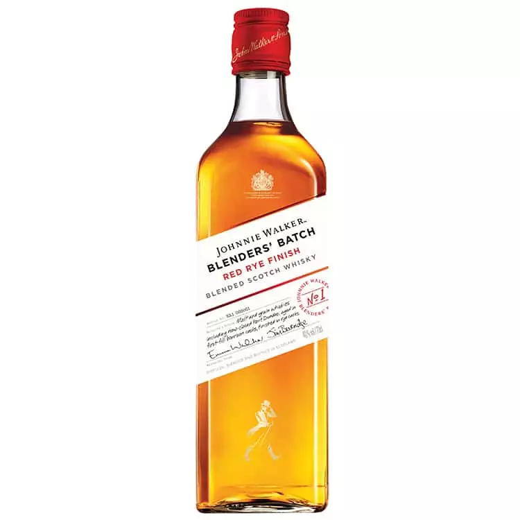 Përfundimi i thekrës së kuqe të grupit johnnie walker blenders