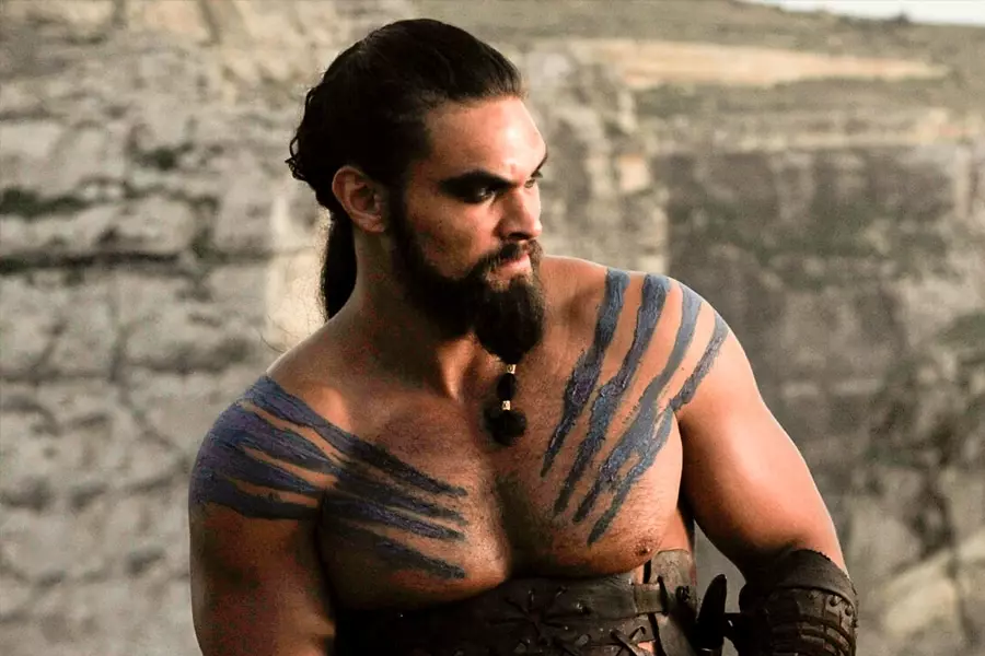 Jason Momoa oo ku jira dharka Acquaman