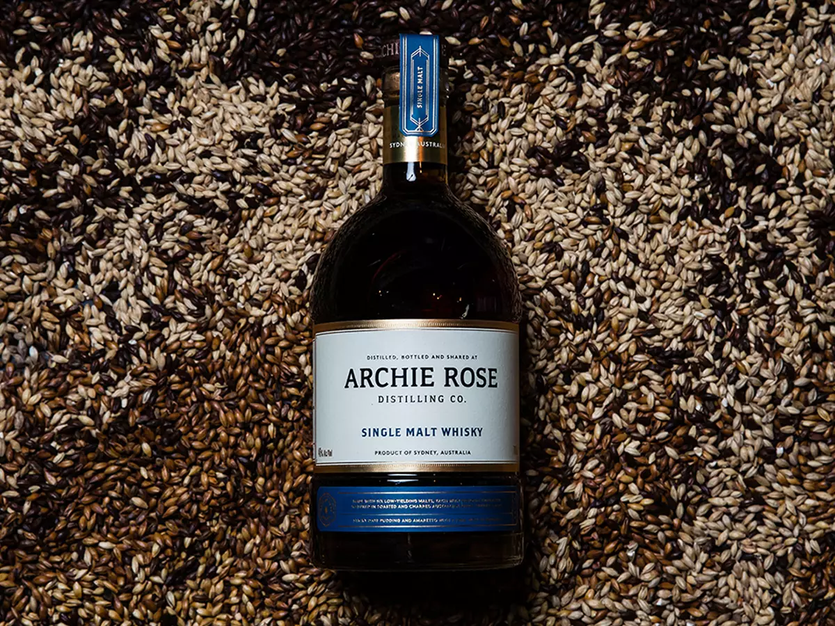 Archie rose wiski malt tunggal