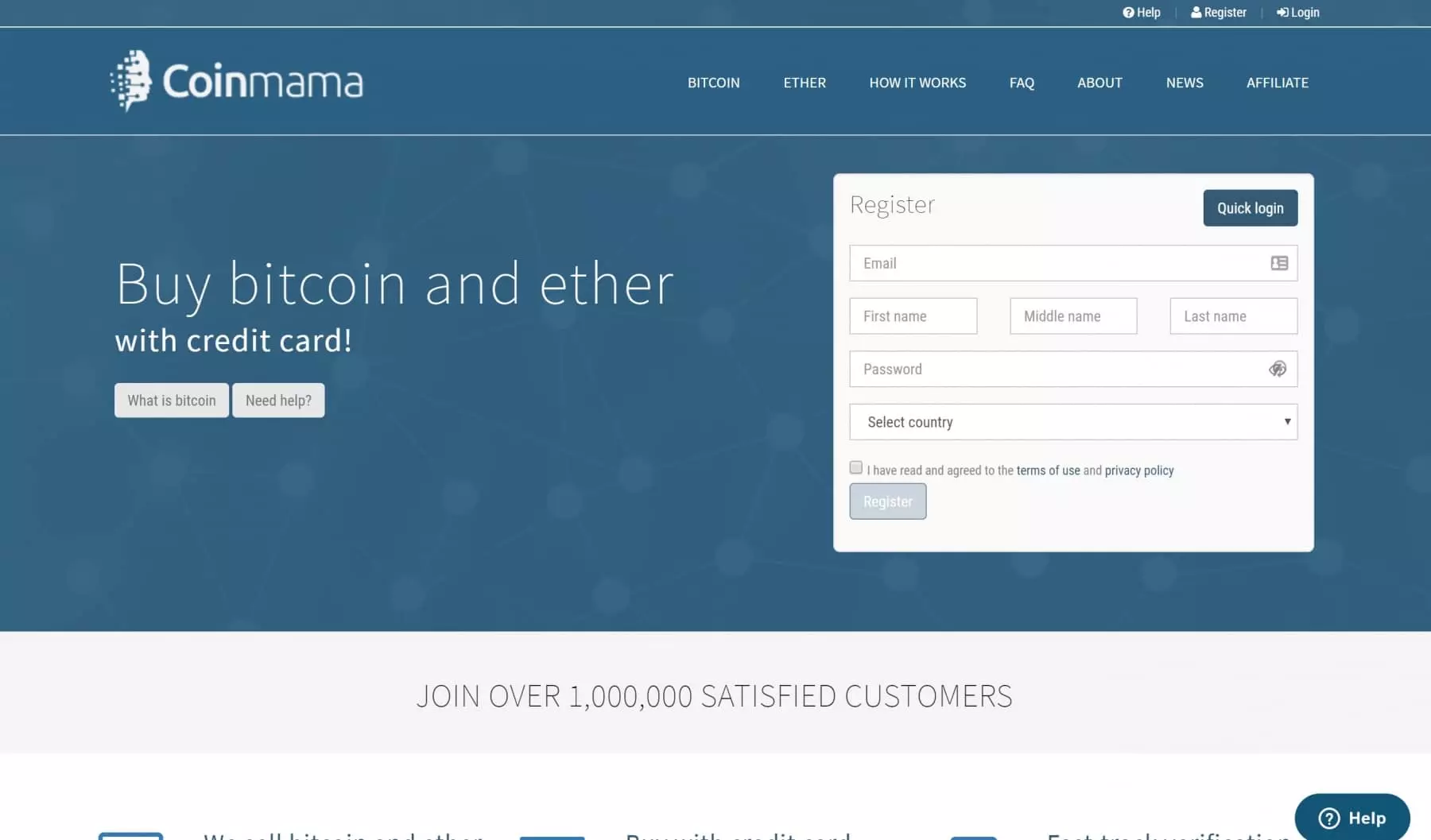 coinmama bitcoin මිලදී ගන්න