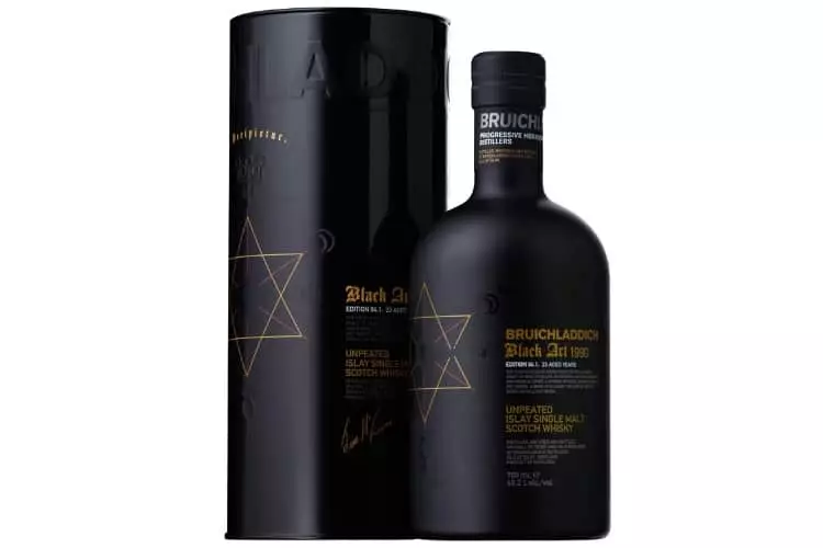 bruichladdich အနက်ရောင်အနုပညာပုလင်း