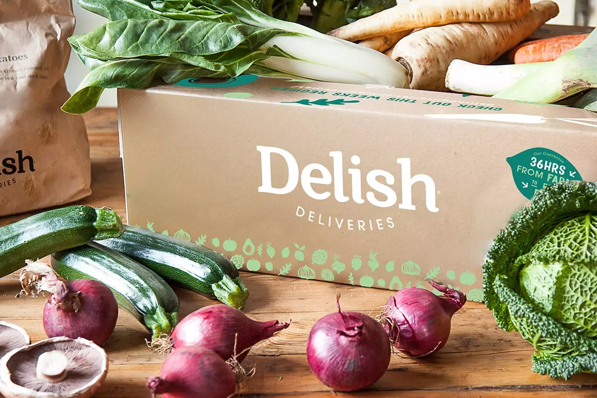 delish delivery online πακέτο παράδοσης παντοπωλείου