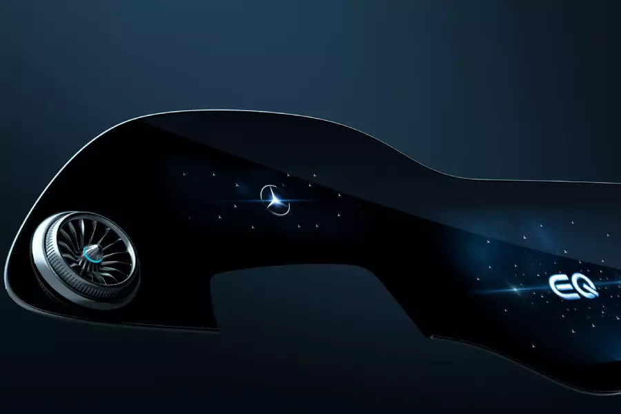 MBUX Hyperscreen Mercedes Benz mangrupikeun Dasbor OLED Diaktipkeun AI-Masif