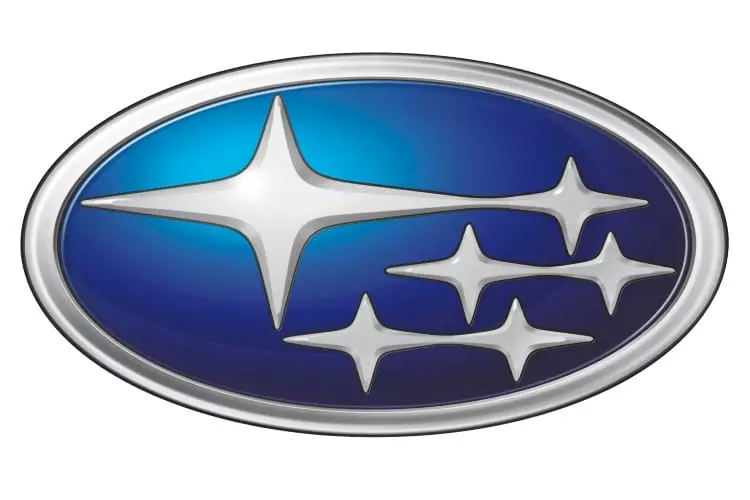 Subaru araba amblemi yıldızlarla