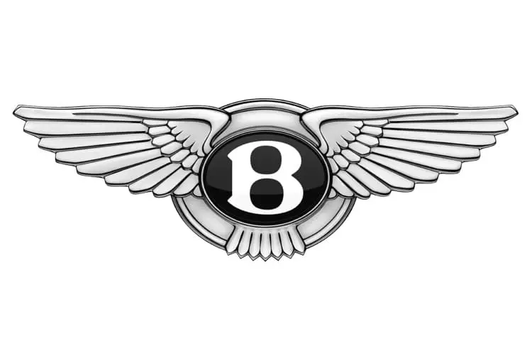 အတောင်ပံများဖြင့် Bentley ကားအမှတ်တံဆိပ်