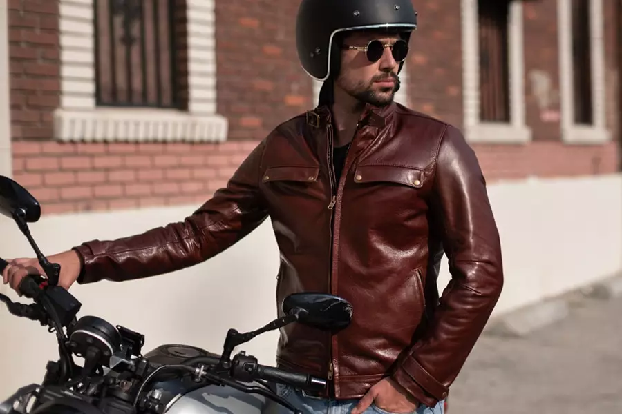 VKTRE Moto Co. Heritage Leather Jacket Rules the Roads