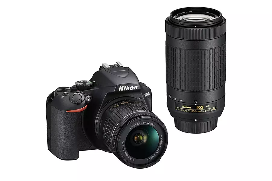 Nikon D3500 Ejima oghere Kit ekeresimesi Ntuziaka Foto na-anụ ọkụ n'obi