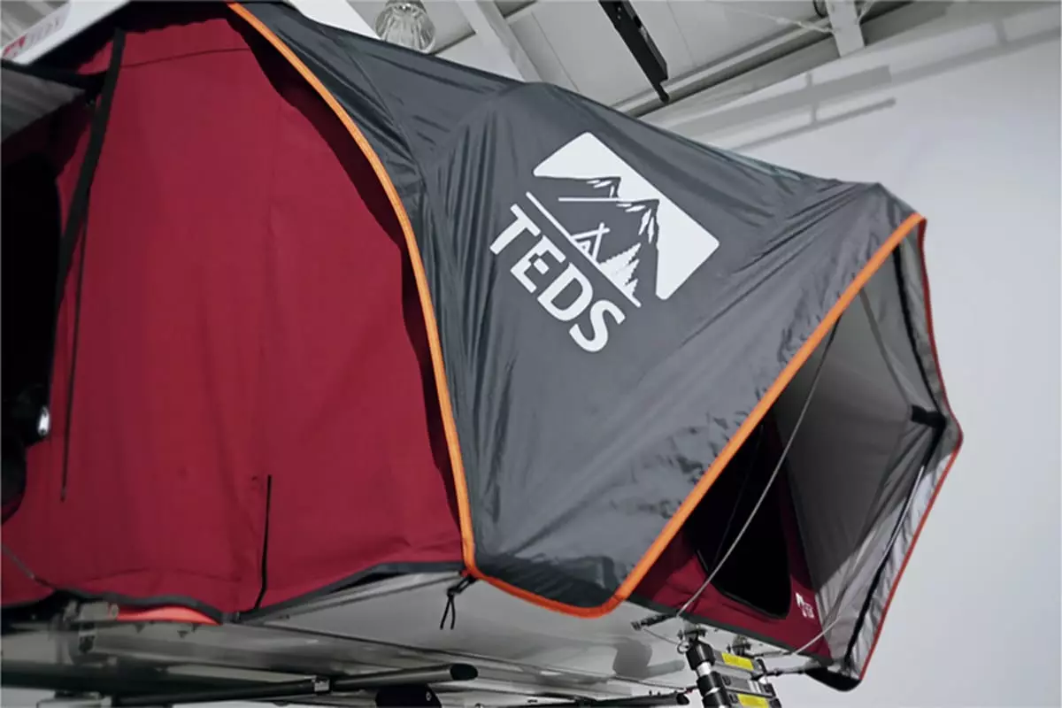 Dvojni raztegljivi strešni šotor Tedpop