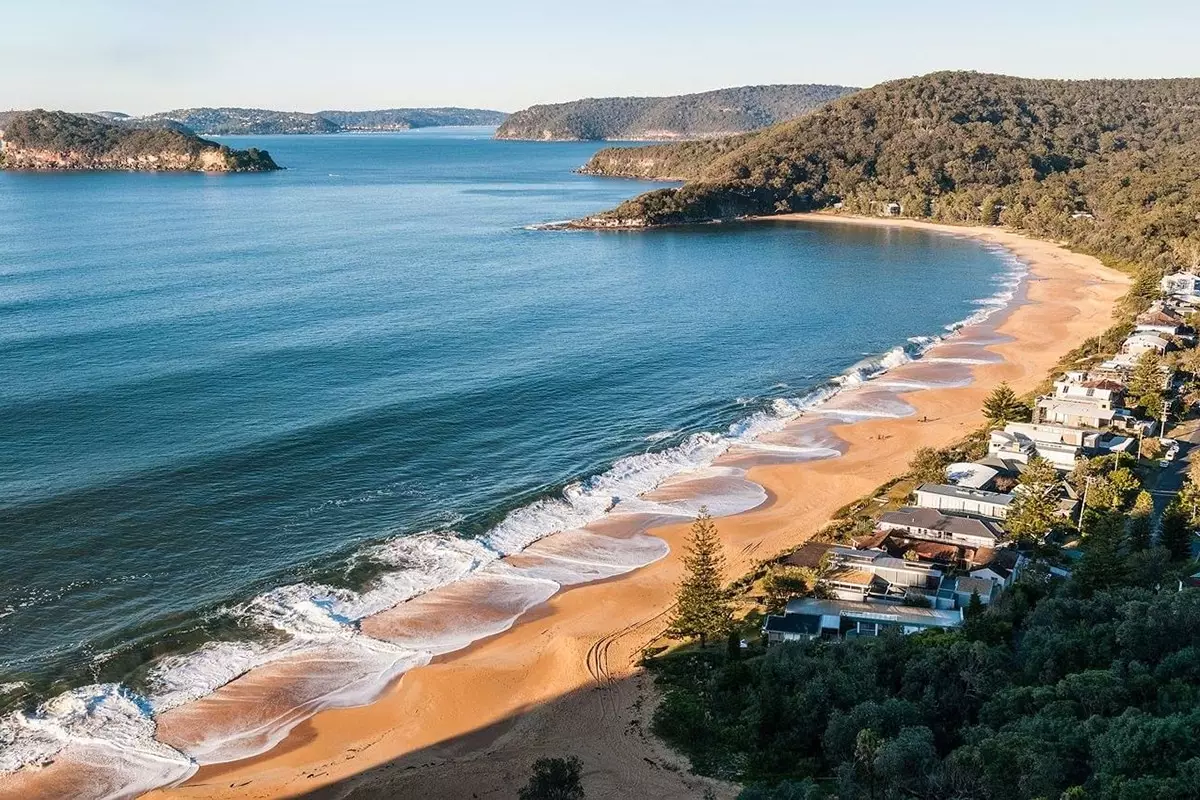 Vistas aéreas de la playa de perlas