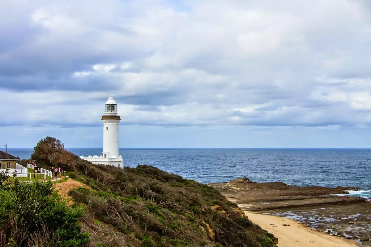 በወታደሮች ባህር ዳርቻ ላይ ኖራ ሄድ Lighthouse