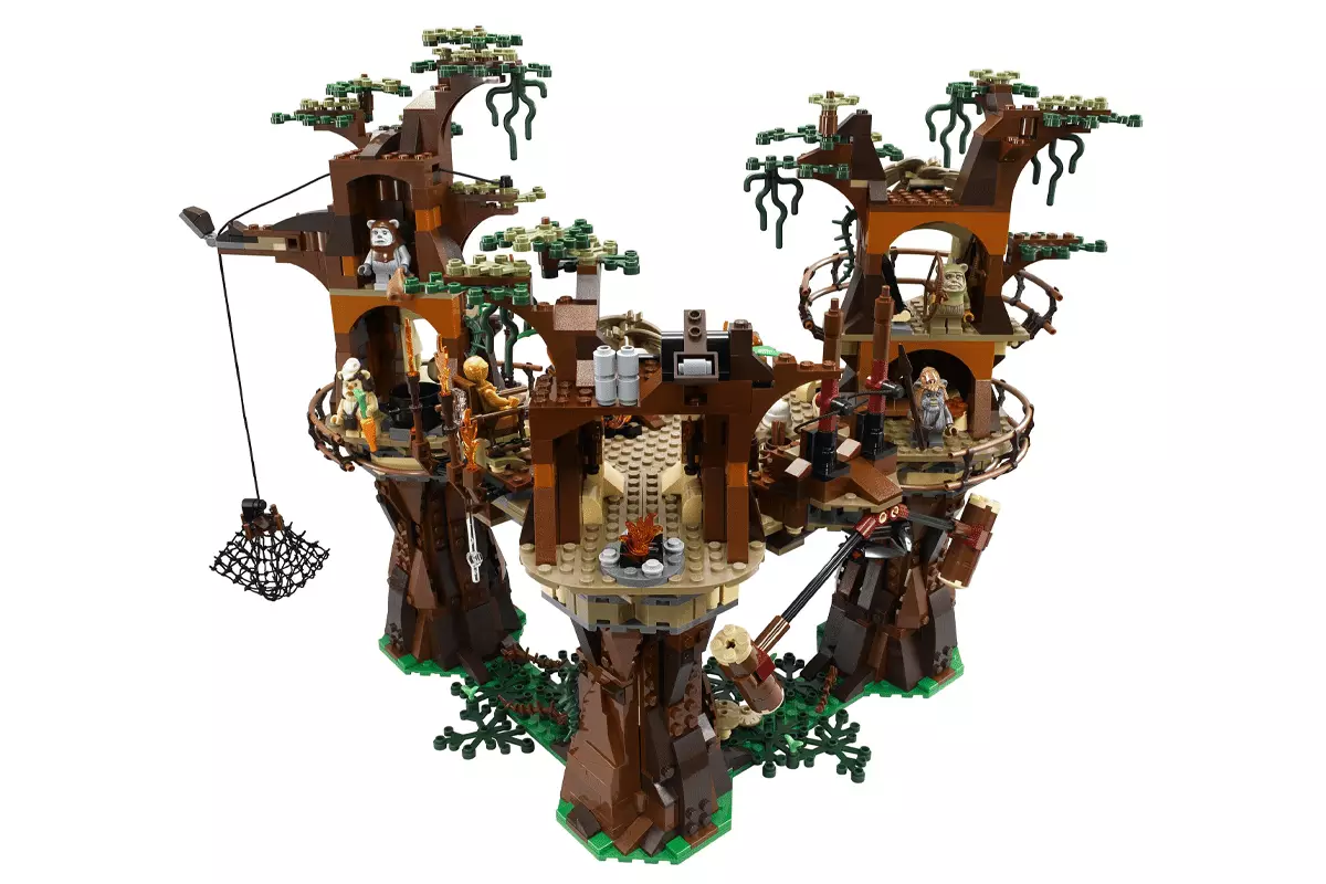 Conjunto raro de la aldea de Lego ewok