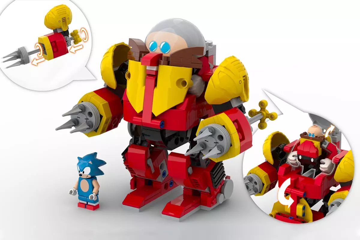 Lego 'green hill zone set fan it earste sonic fideospultsje 4