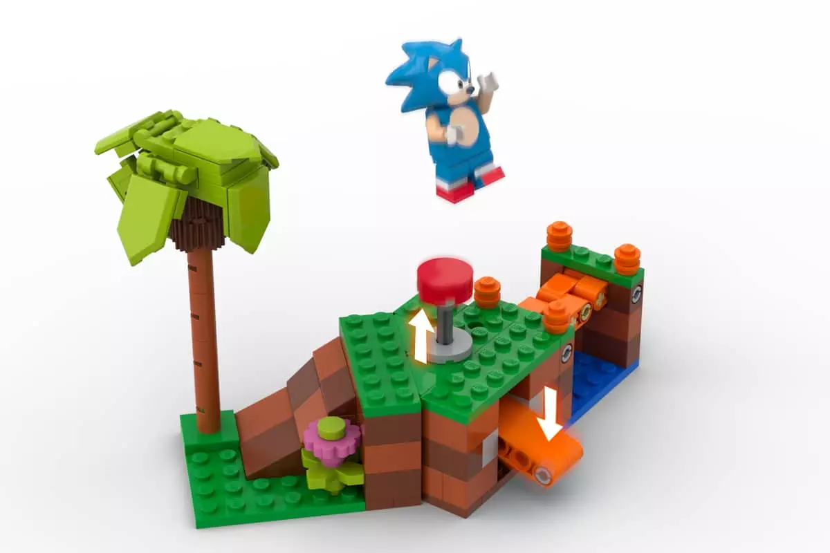 Lego 'Green hill zone' izeneko lehen bideo-joko sonicetik 3