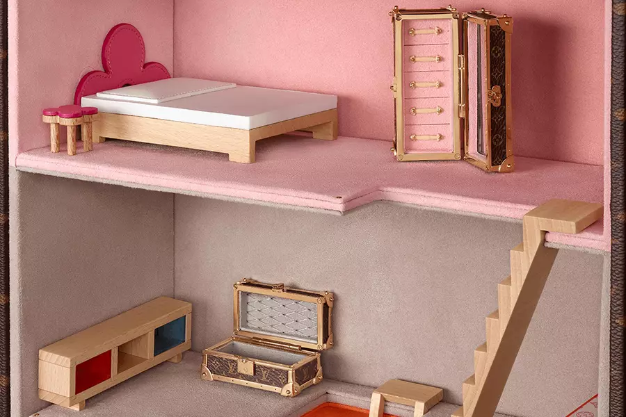 LV गुड़िया का घर मैसन विविएन बेडरूम का दृश्य