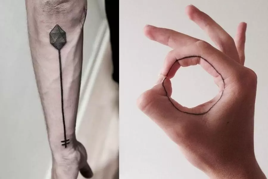 minimalistička tetovaža za muškarce