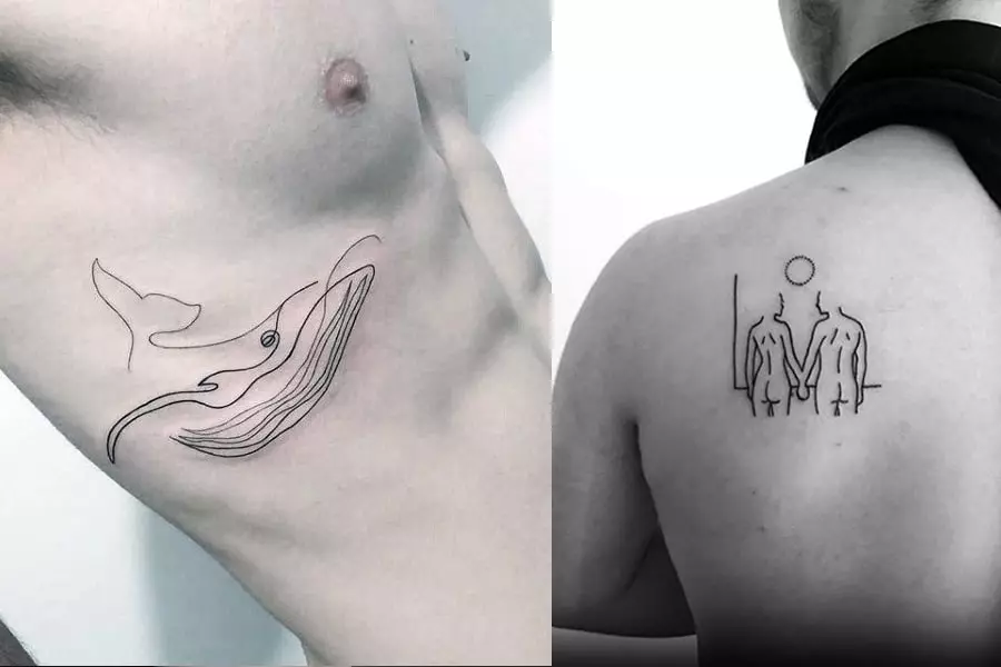 minimalistička tetovaža za muškarce