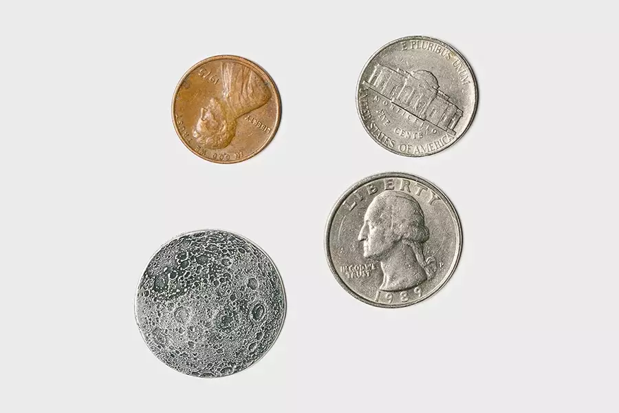 coleção de moedas de prata da lua cheia