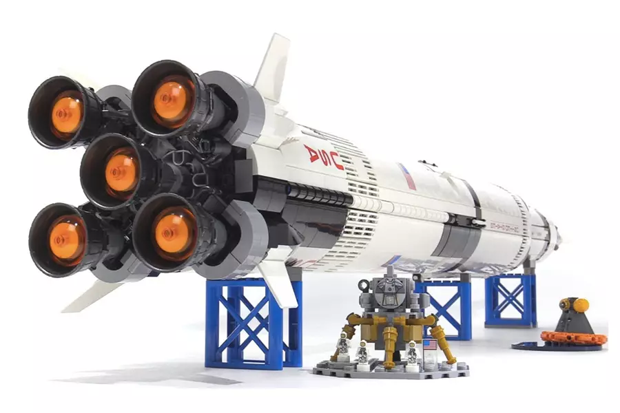 Лепшыя наборы Lego для дарослых - LEGO Ideas NASA Apollo Saturn V 21309