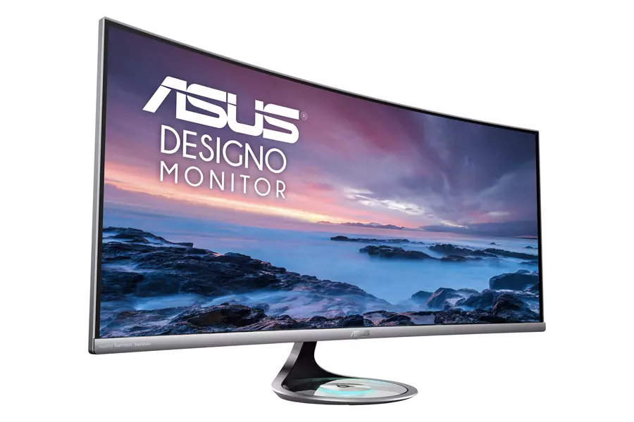 Oýun we iş üçin iň oňat monitorlar - Asus Designo Curve MX38VC