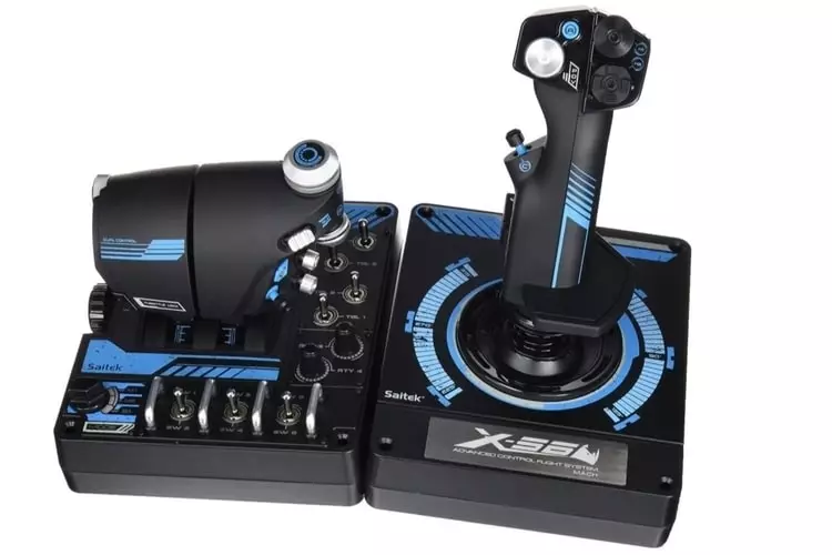 controlador de voo flight x56 rhino hotas