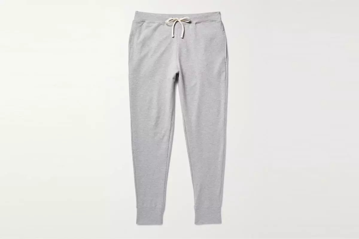 Mr porter trouve un pantalon de survêtement en jersey de coton pima bouclé handvaerk flex