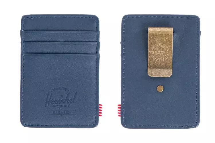herschel supply co raven leather wallet