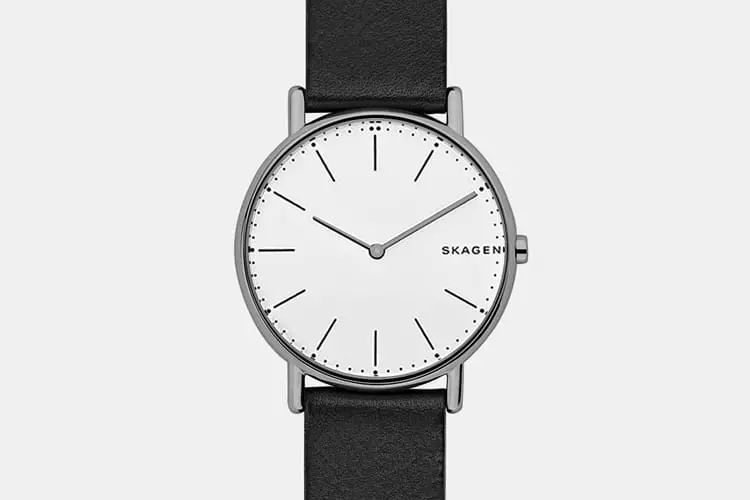 Skagen Signature အနက်ရောင် analog နာရီ