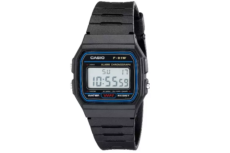 Casio f91w skaitmeninis sportinis laikrodis