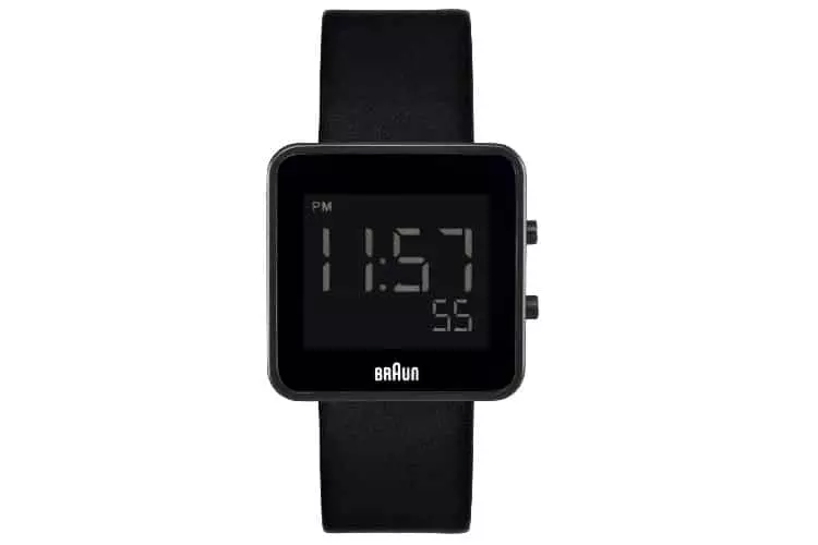 braun bn0046bkbkg digital display ควอตซ์ สีดำ นาฬิกา