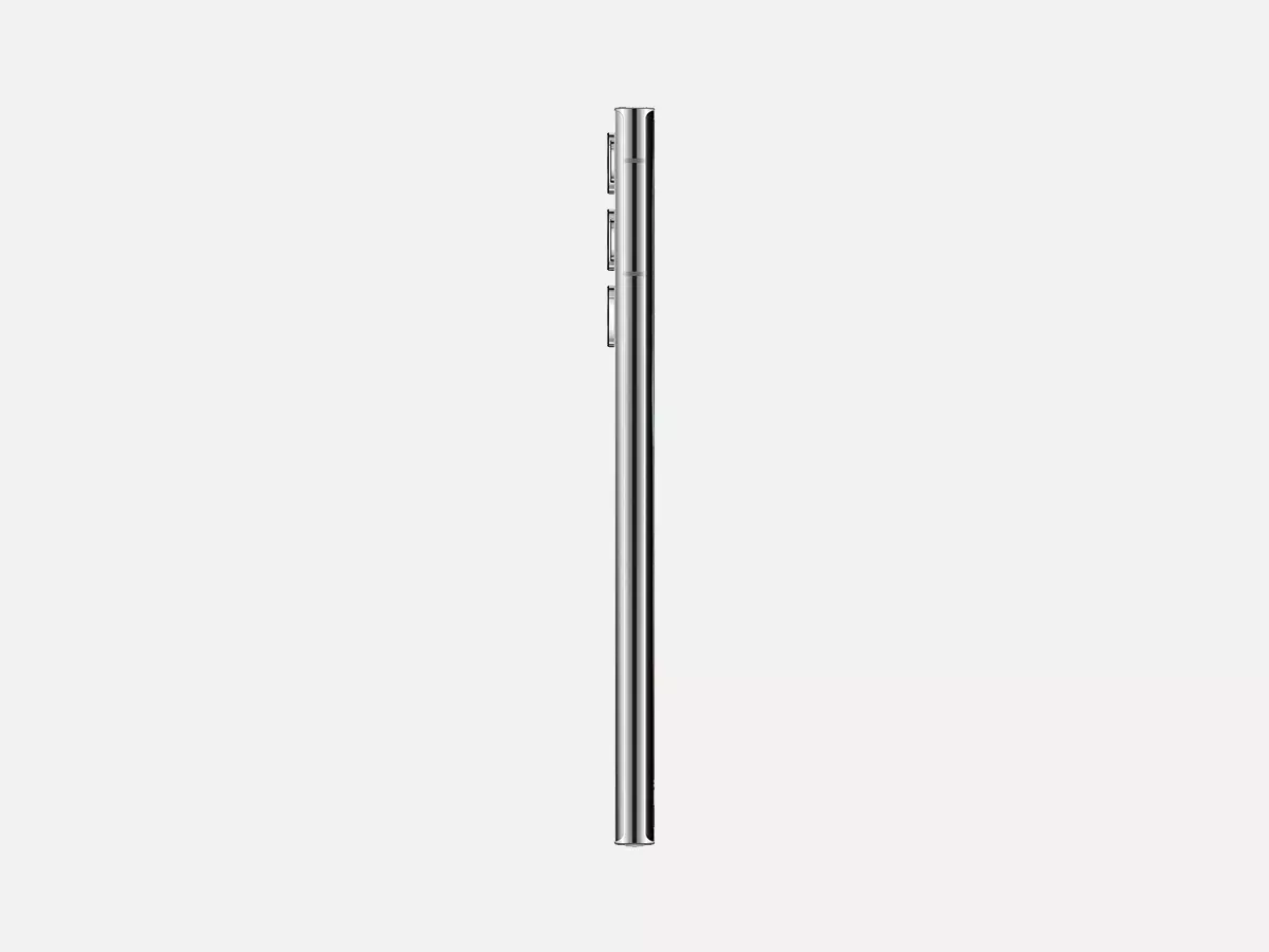 Samsung s22 ultra witte zijkant