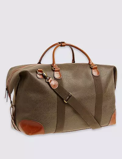 Flocked holdall tas