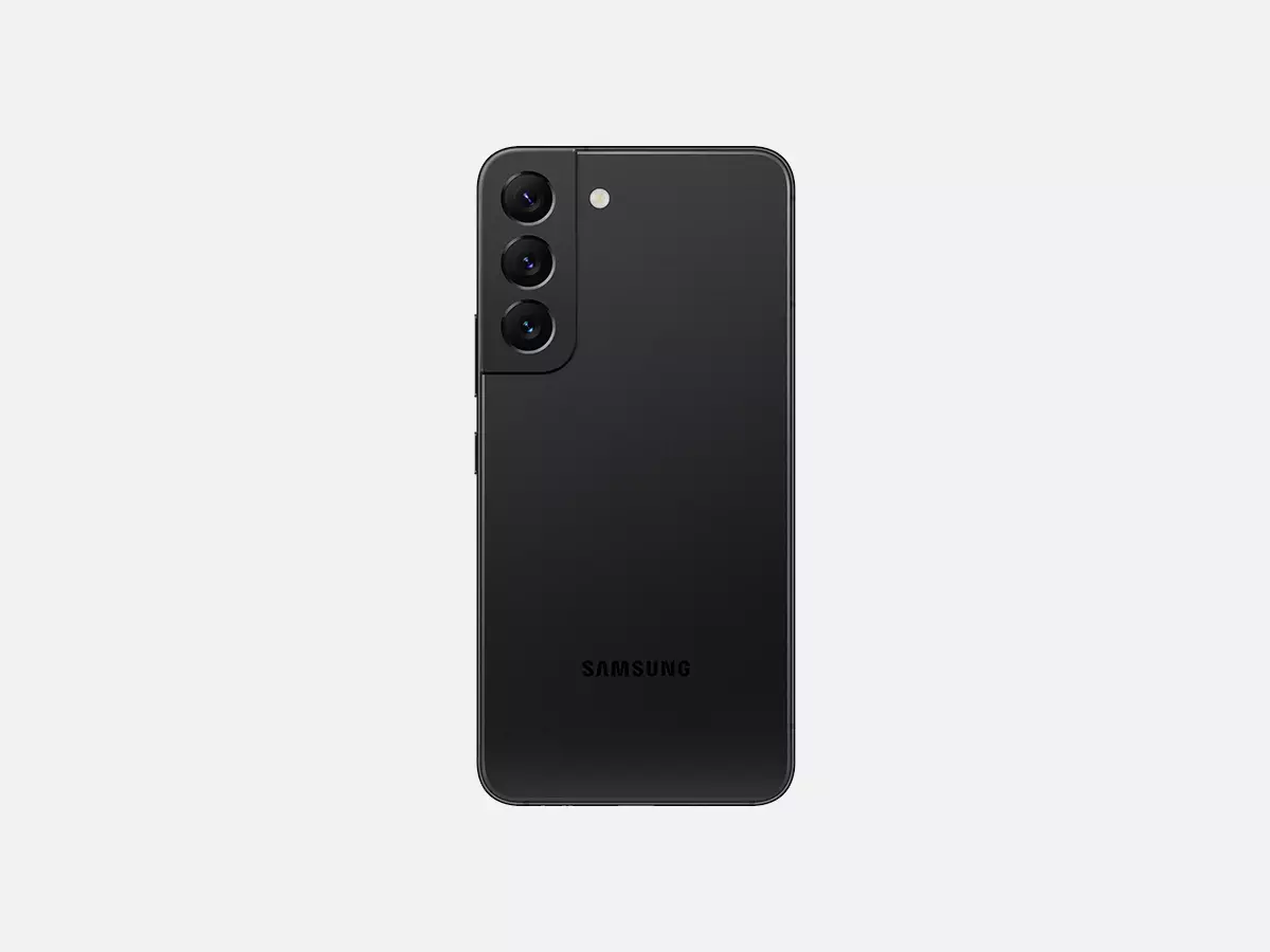 Samsung s22 zwarte achterkant
