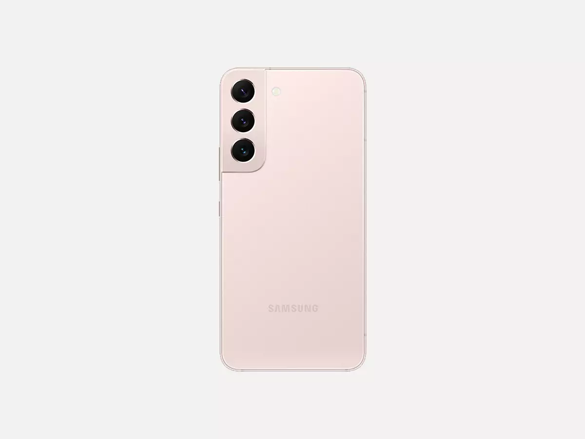 Samsung s22 roze achterkant