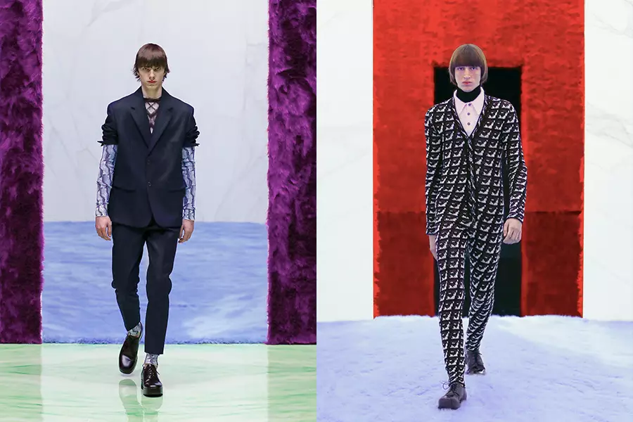 Колекцијата за машка облека на Prada за есен/зима 2021 година ни дава „можни чувства“ 3200_2