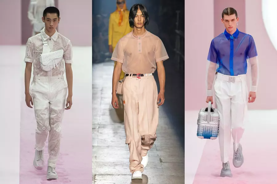 Transparan Gömlek erkek moda trendi 2020