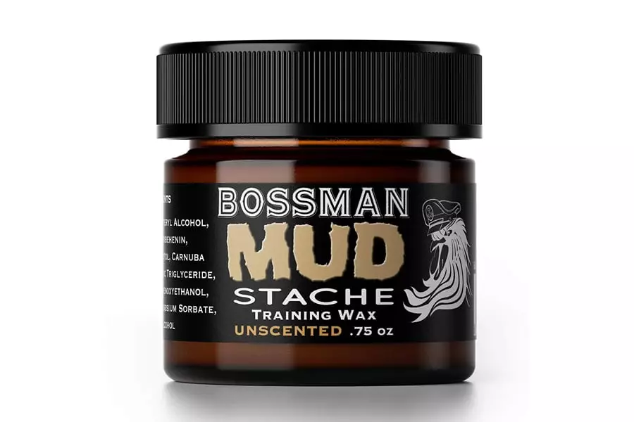 Bossman MUDstache ጢም ማሰልጠኛ Wax