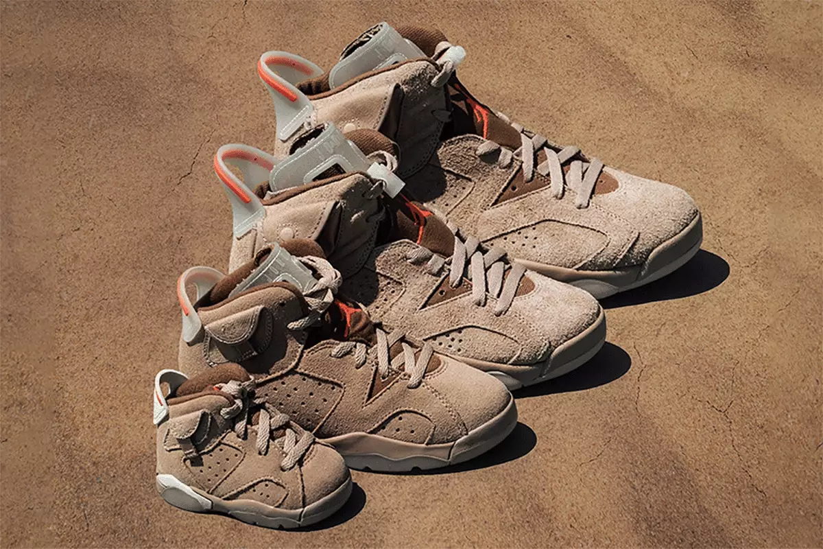 Travis scott jordan 6 ແລ່ນຂະຫນາດເຕັມ