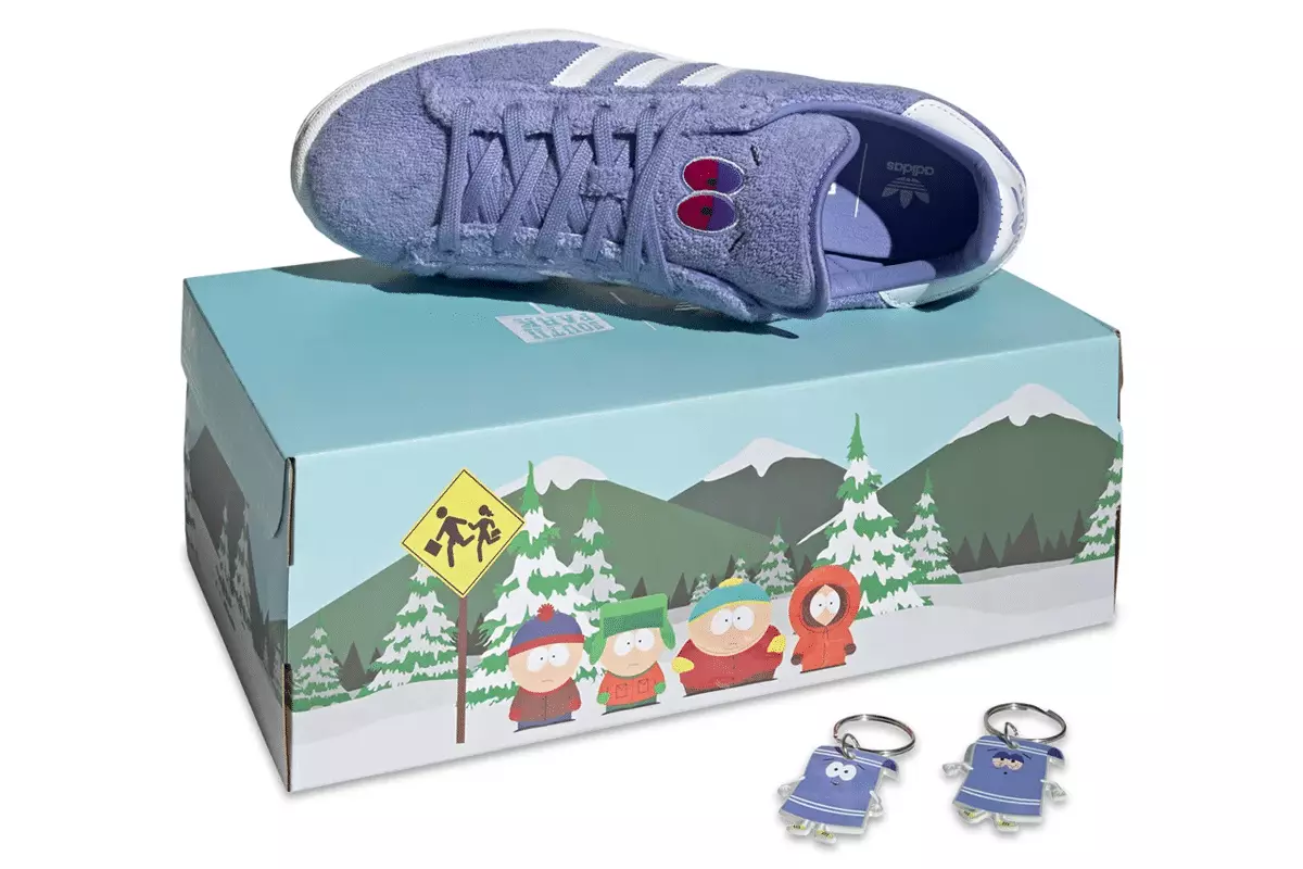 Conjunto de caja de toallas adidas x south park campus años 80