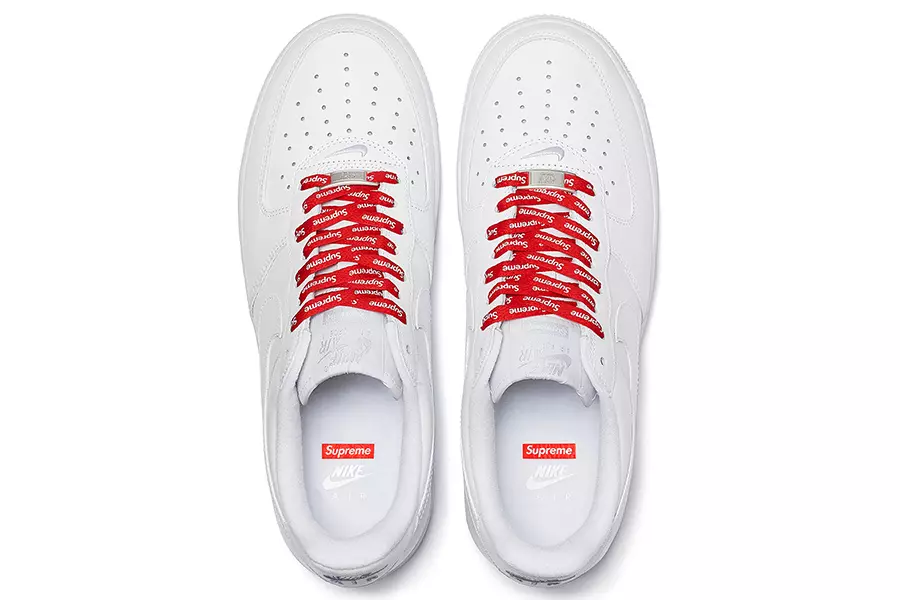 Supreme x AF1 Nike Lav set ovenfra