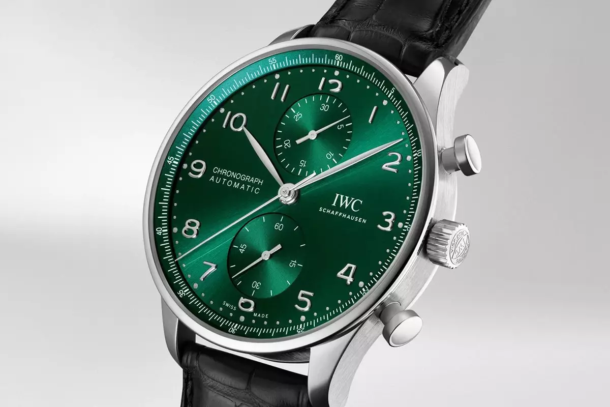iwc portugieser chronograph կանաչ հավաքեք Ժամացույց
