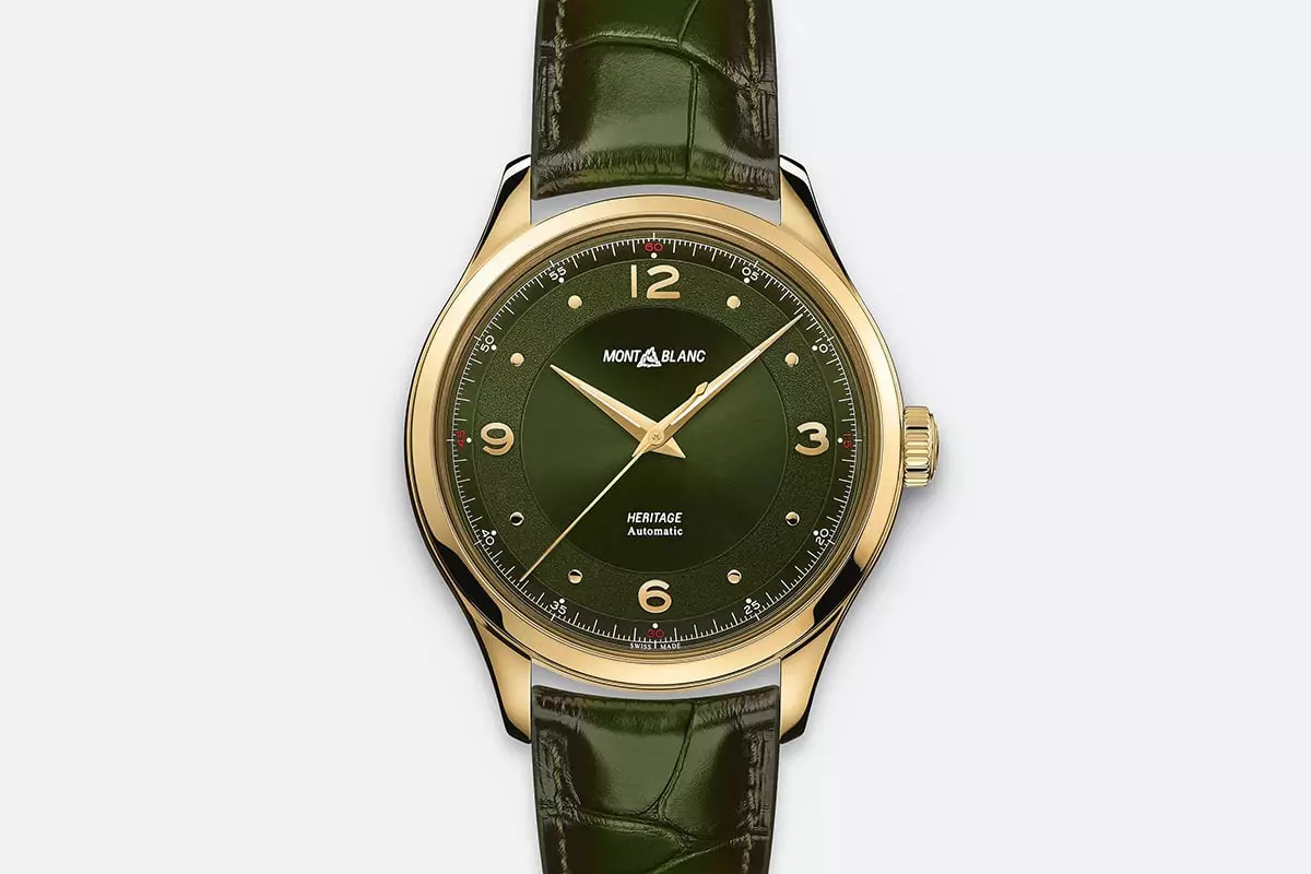 montblanc heritage green gold Watch