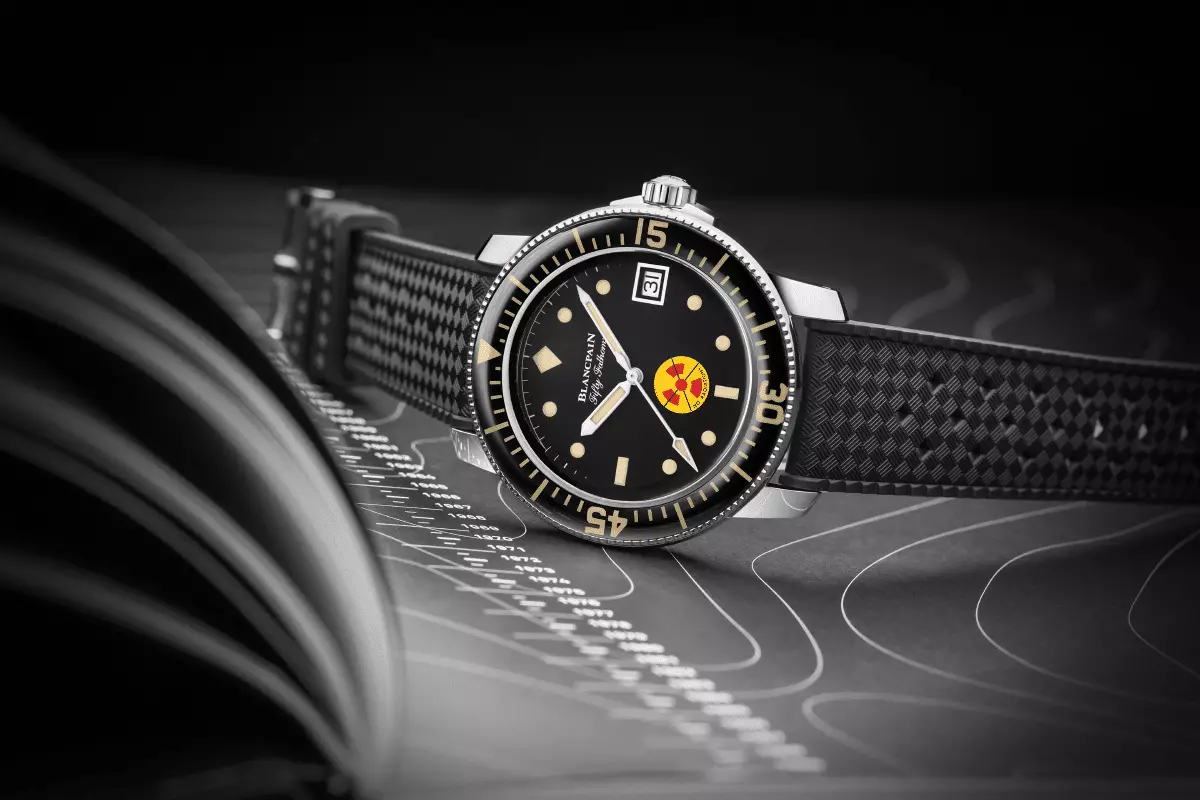 Blancpain သည် Fifty Fathoms No Rad Limited-Edition Timepiece ဖြင့် အတိတ်ကို ဂုဏ်ပြုပါသည်။ 3913_5