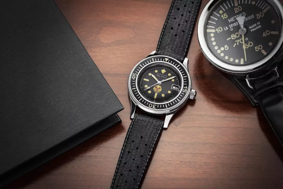 Blancpain ji Fathoms iri ise na-akwụ ụtụ n'oge gara aga na-enweghị Rad Limited-Edition Timepiece 3913_6
