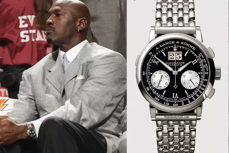 Coleção de relógios Michael Jordan - um datógrafo Lange & Sohne