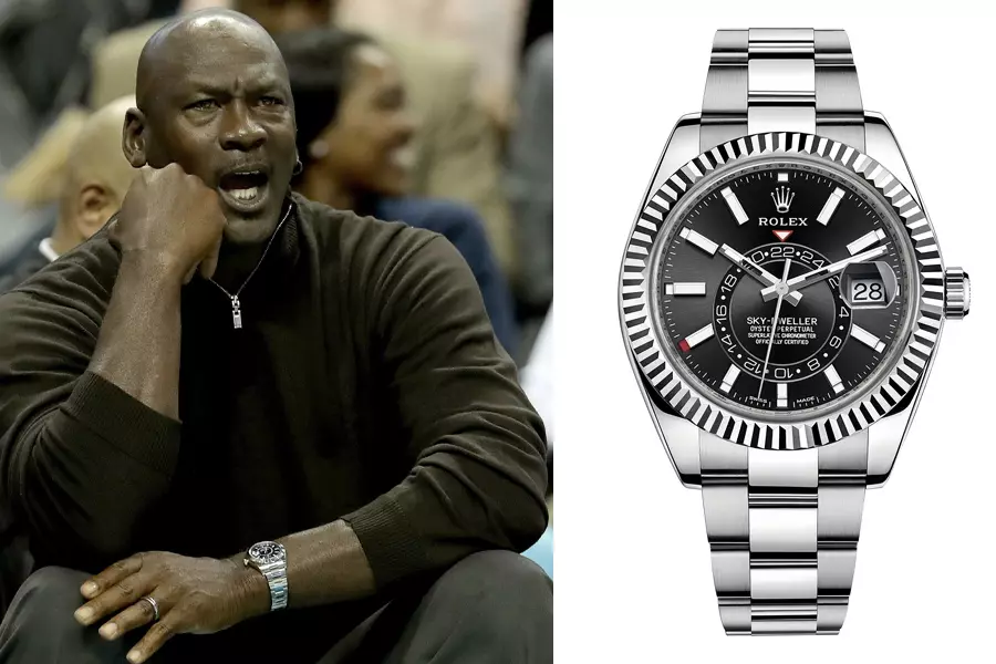 Coleção de relógios Michael Jordan - Rolex Sky-Dweller