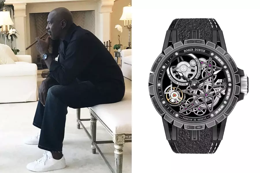 Coleção de relógios Michael Jordan - Roger Dubois Excalibur Spider Pirelli - Esqueleto automático