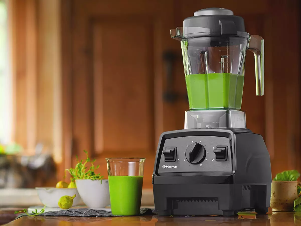 sağlıklı yeşil smoothie ile vitamix e310 keşif karıştırıcı