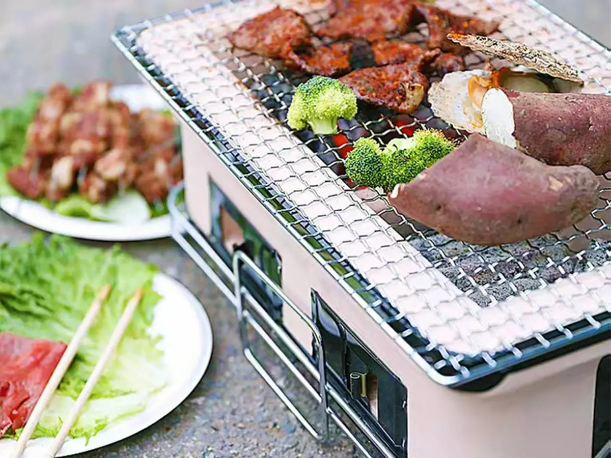 lenoxx ceramic hibachi japanese korean tabletop bbq grill nemiriwo yakakangwa